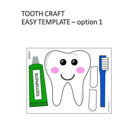 Dental Tooth Craft Non Toy Ts
