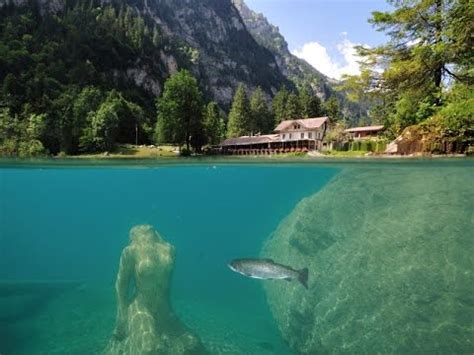 Blausee Switzerland Underwater 2013 Youtube
