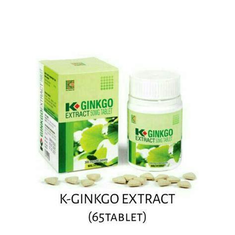 Klink K Ginkgo Extract 50mg Tablet Meningkatkan Peredaran Darah K