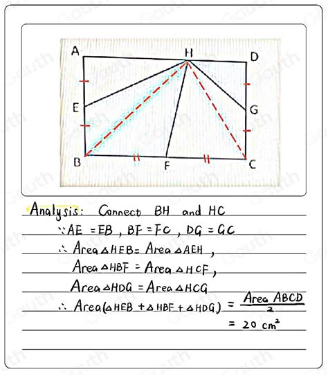 Solved Sections Default Clea ABCD Is A Rectangle H Is A Point Along AD E F And G