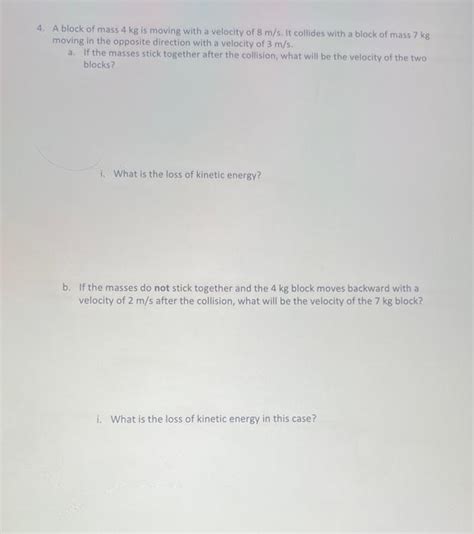 Solved Phy 1510 Chapter 8 Activity Momentum And