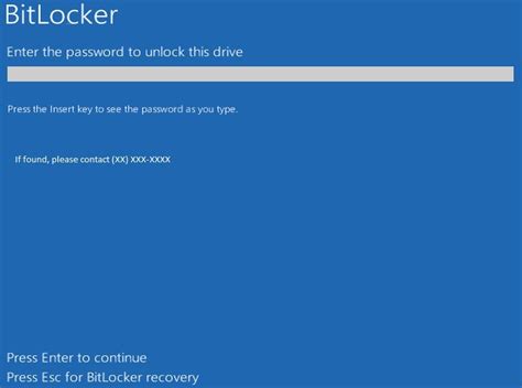 Is There Any Way To Edit The Bitlocker Initial Blue Screen So We Can