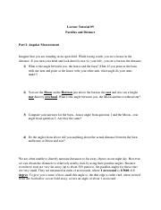 Lecture Tutorial Parallax Questions Pdf Lecture Tutorial