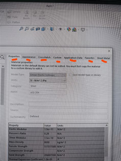 How To Add A Custom Material In Solidworks With All The Necessary Data
