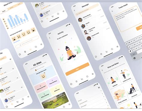 balance native android and ios mood tracking app on behance