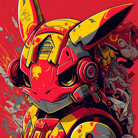 Mecha Pikachu Rmidjourney