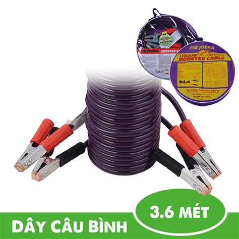 Dây Câu Bình Cứu Hộ Ô Tô Cao Cấp Joeba Dùng Cho Mọi Dòng Xe Hơi 12v 24v Chịu Tải 1500amp Chiều
