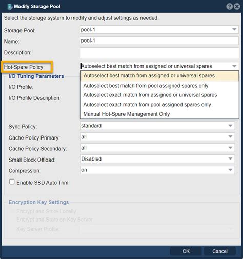 File Mdfy Stor Pool Hot Spare Plcy  Osnexus Online Documentation Site