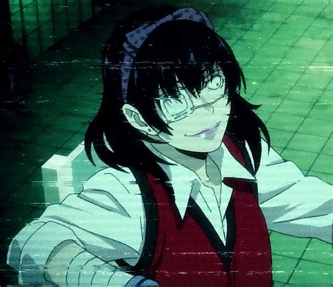 Yandere Anime Character With Long Black Hair And Glasses Midari