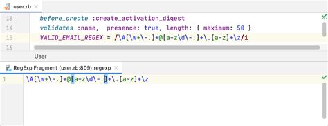 regular expressions rubymine documentation
