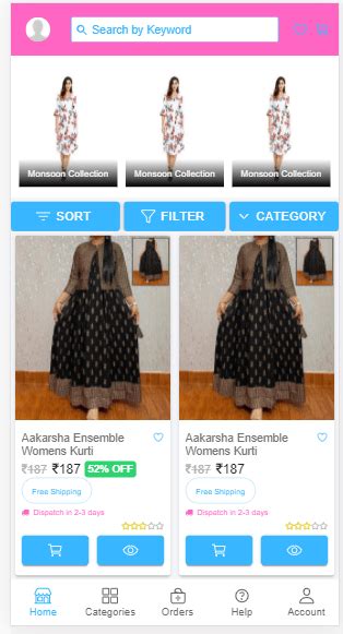 Ionic 5 E Commerce Template Readymadecode