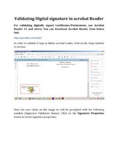 Validating Digital Signature In Acrobat Reader Validating Digital Signature In Acrobat Reader
