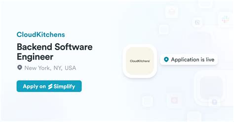 Backend Software Engineer Cloudkitchens Simplify Jobs