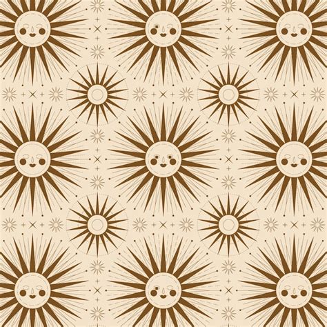 Free Vector Flat Design Sun Pattern