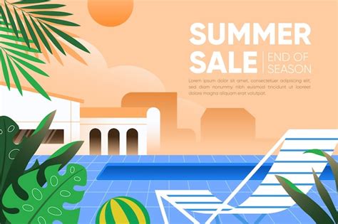 Реалистичная концепция летней распродажи | Бесплатно векторы