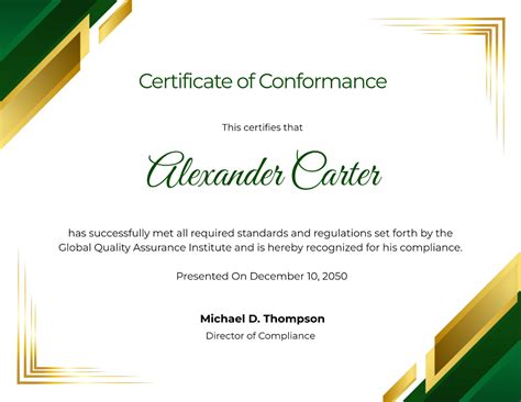 Free Printable Conformance Certificate Templates To Customize Online