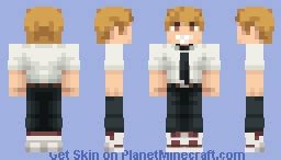 Denji Chainsaw Man Hybrid Form Minecraft Skin