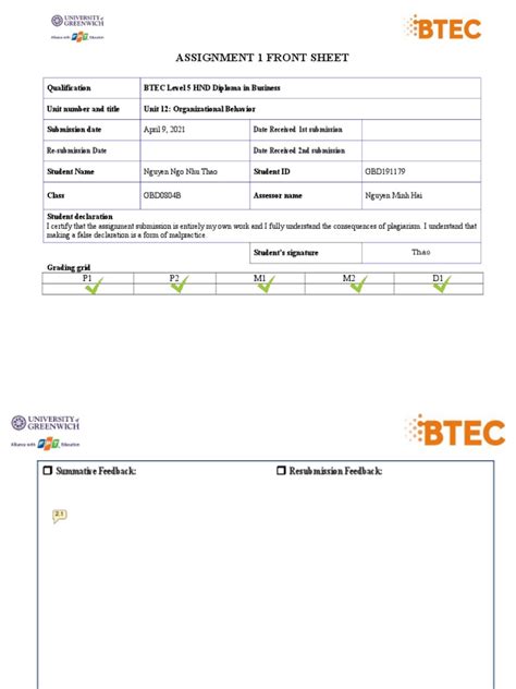 Nguyen Ngo Nhu Thao Fgw Dn 246580 0 Pdf Motivation Motivational