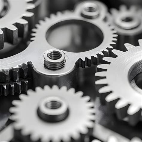 Interlocking Gears And Bolts Symbolizing Precision And Innovation Of
