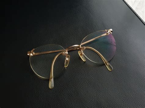 Japan Vintage Try Rimless Eyeglass Frame Mens Fashion Watches