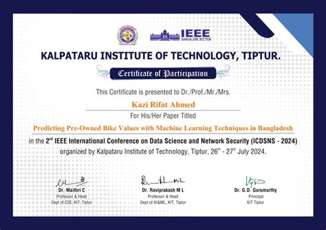 Kazi Rifat Ahmed On Linkedin Research Machinelearning Deeplearning Icdsns2024 Ieee