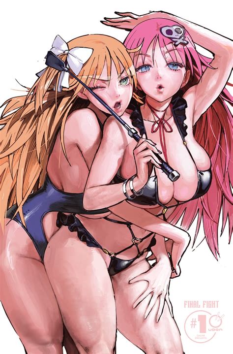 Poison And Roxy Final Fight Drawn By Conto And Udonentertainment