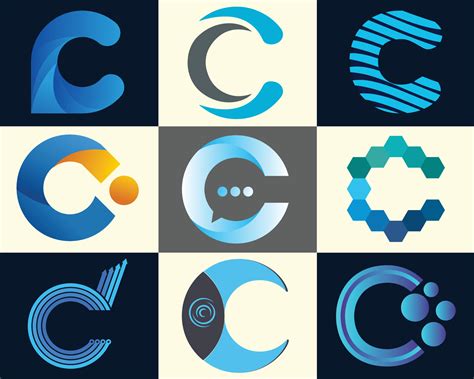 C Initial Tech Logo Vector Set Letter C Logo Design Template Technology And Digital Logotype C Initial Tech Logo Vector Set Letter C Logo Design Template Technology And Digital Logotype