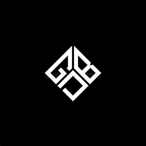 Design Do Logotipo Da Letra Gdb Em Fundo Preto Conceito De Logotipo