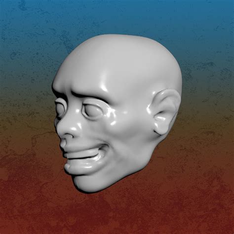 Comic Head 3d Model Cgtrader