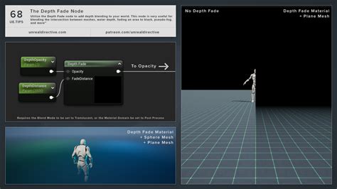 Unreal Engine Tip The Depth Fade Node