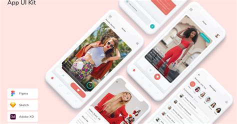Dating Mobile App Ui Kit Ux And Ui Kits Ft Social And Communication