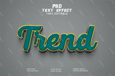 trend cursive bold green golden lining 3d text effect free photoshop