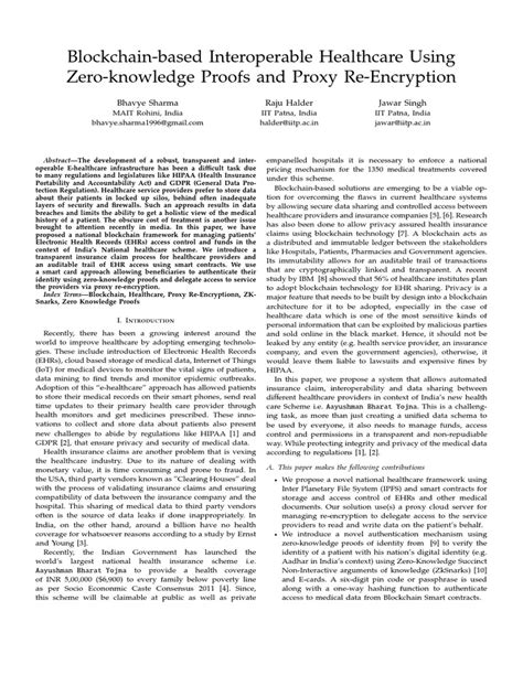 Blockchain Based Interoperable Healthcare Using Zero Knowledge Proofs