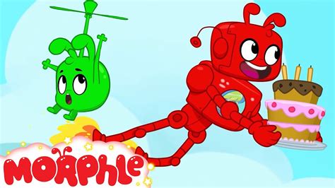 Morphle Vs Orphle Big Birthday Cake Chase Morphletv Mila And