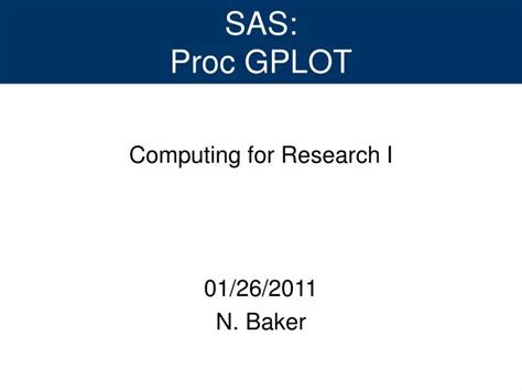 Ppt Sas Proc Gplot Powerpoint Presentation Free Download Id608934