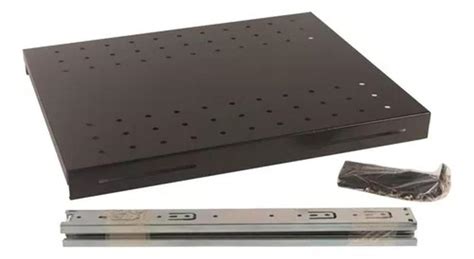 Bandeja Prateleira Movel Para Rack 19 Com 300 Mm Preta Infinity