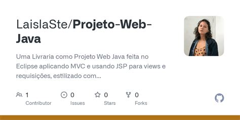 Github Laislasteprojeto Web Java Uma Livraria Como Projeto Web Java