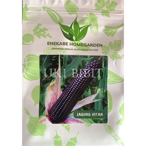 Jual Kemasan Original Benih Biji Jagung Ketan Hitam Jepang Original Jagung Pulut Hitam