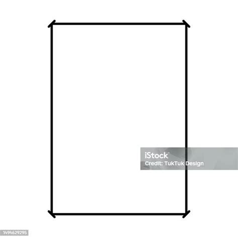 직사각형 프레임 모양 아이콘 벡터의 간단한 배너 디자인을 위한 장식용 빈티지 테두리 낙서 요소 0명에 대한 스톡 벡터 아트 및 기타 이미지 Istock