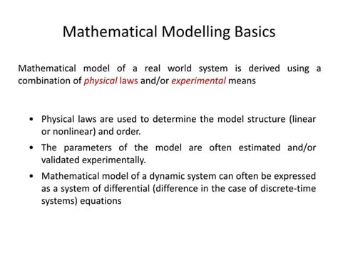 Introduction To Modeling Types Of Models Classification Of