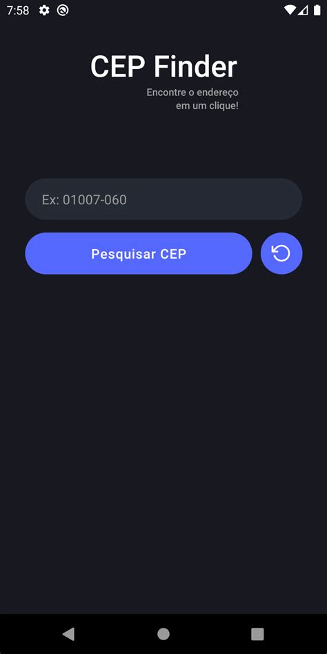 Github Richardreitz Cep Finder React Native Aplicativo Desenvolvido Para Consultas De Ceps