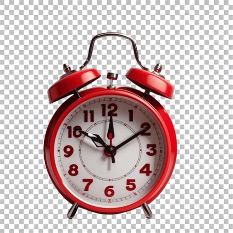 Premium Psd Retro Alarm Clock On White Background