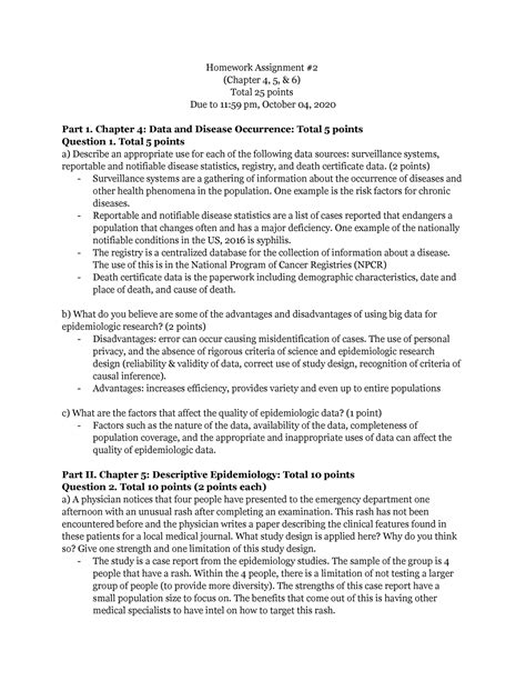 hpex 358 homework assignment 2 homework assignment chapter 4 5