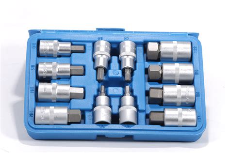 S Sh1212 12pc 1 2 Dr Hex Bit Socket Set Extra Short Stubby Allen Keys 55mm L 5903246521368 Ebay