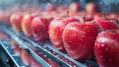 Food Safety Testing Apples Undergo Quality Testing In A Food Lab To