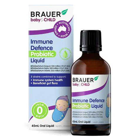 Brauer Immune Defence Probiotic Liquid Infants 45ml
