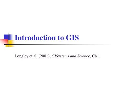 PPT Introduction To GIS PowerPoint Presentation Free Download ID 400303