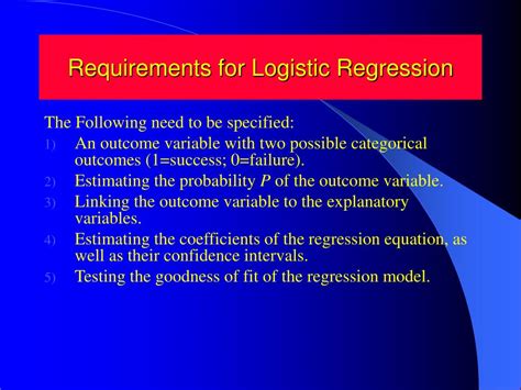 Ppt Logistic Regression And Survival Analysis Powerpoint Presentation Id1273793