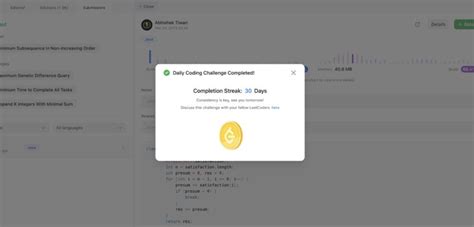 Just Completed A 30 Day Daily Streak On Leetcode Abhishek Tiwari