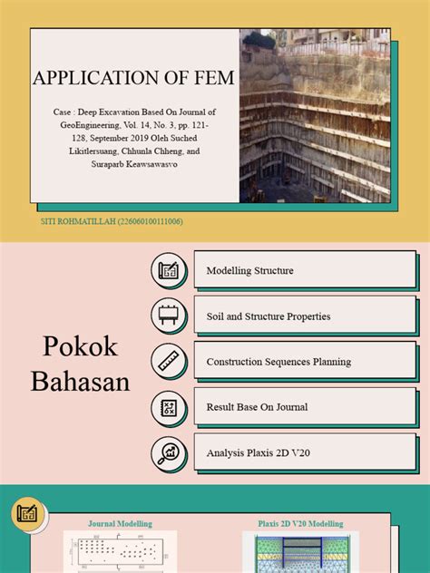 Application Of Fem Deep Excavation Pdf